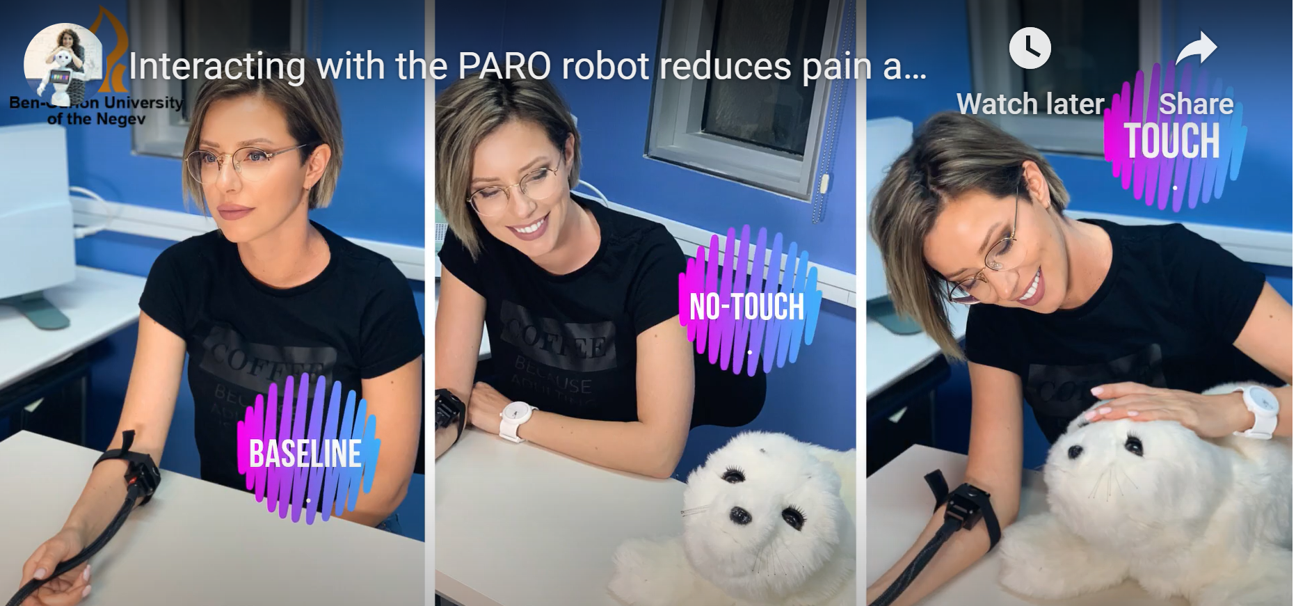 Cuddling Furry Robots Can Reduce Pain - A4BGU